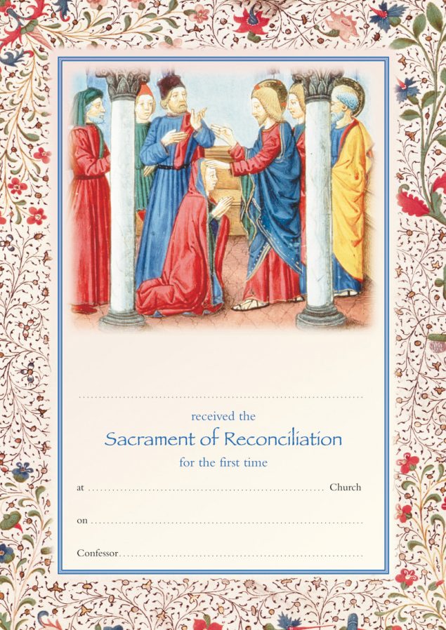 First Reconciliation Certificate (Pack of 25) | Catholic Truth Society