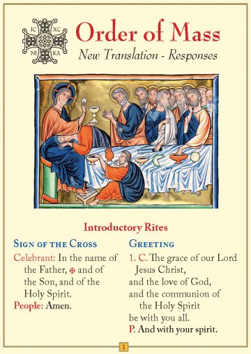 Mass Responses Wallet Card (Pack of 25) | Catholic Truth Society