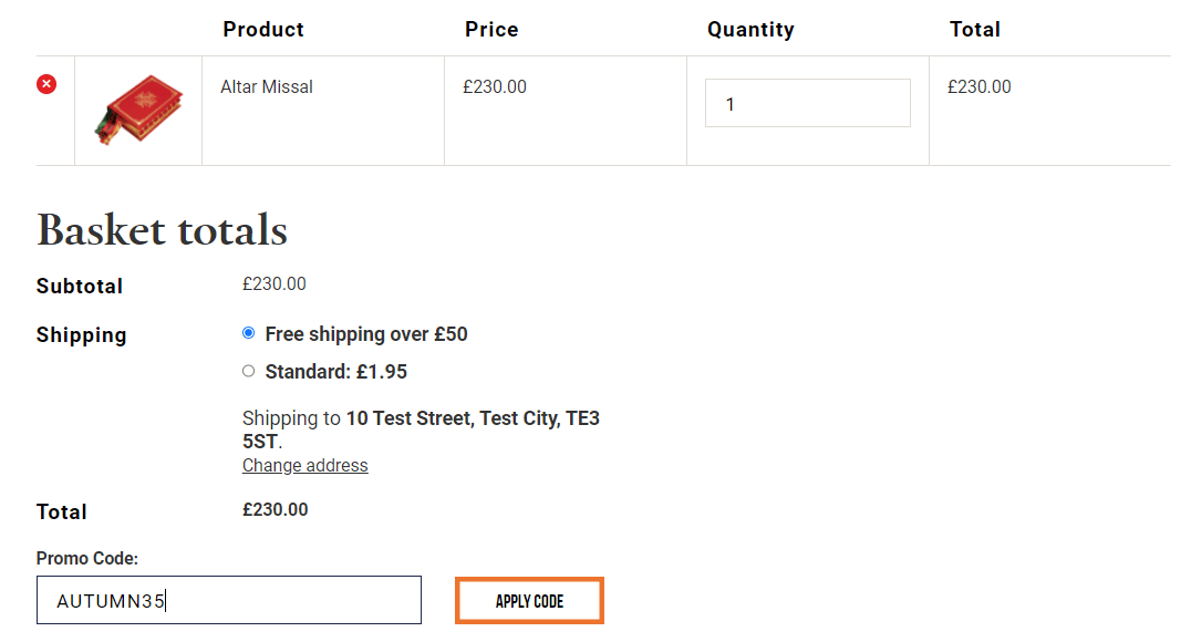 How do I enter a Promo Code? | Catholic Truth Society