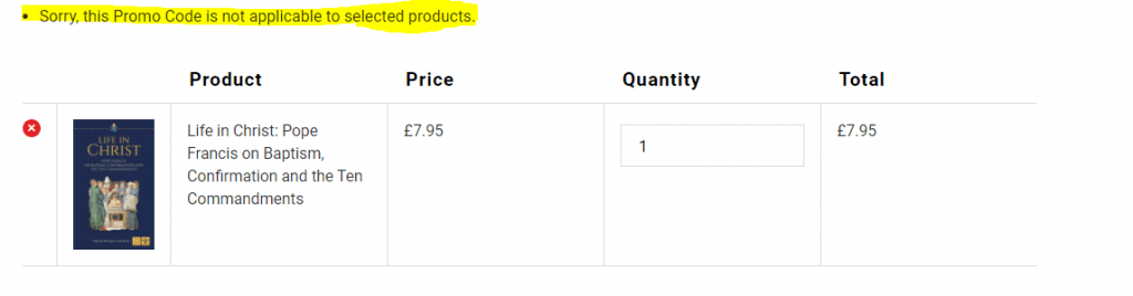 How do I enter a Promo Code? | Catholic Truth Society